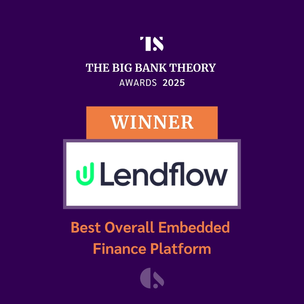 Lendflow Named Best Embedded Finance Platform at Tearsheet’s Big Bank Theory Awards 2025